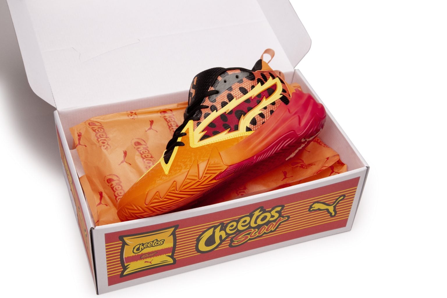 Collab Puma X Cheetos chega ao Brasil; veja fotos do tênis